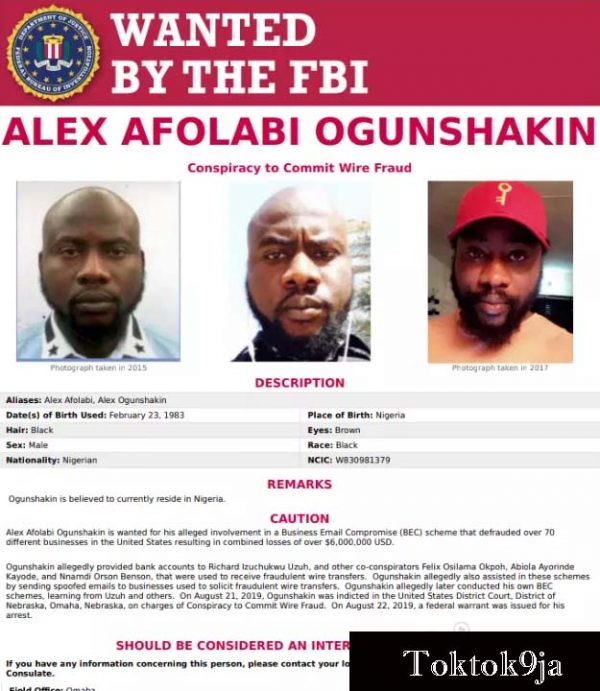 Six Nigerians Declared World's Most Wanted by FBI for $6m Cyber Crime ...